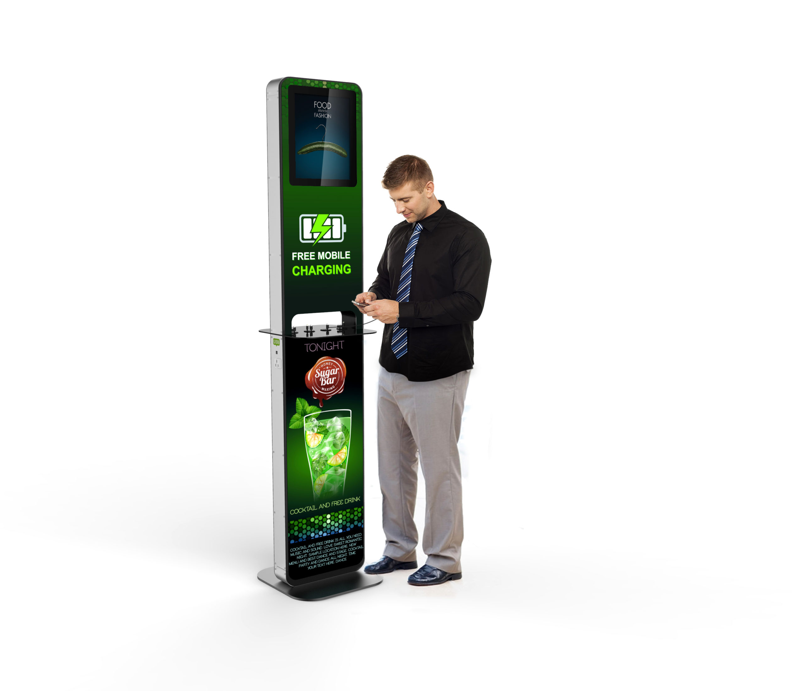 CBLB-006 - Advertising Charging Station - Chargebar