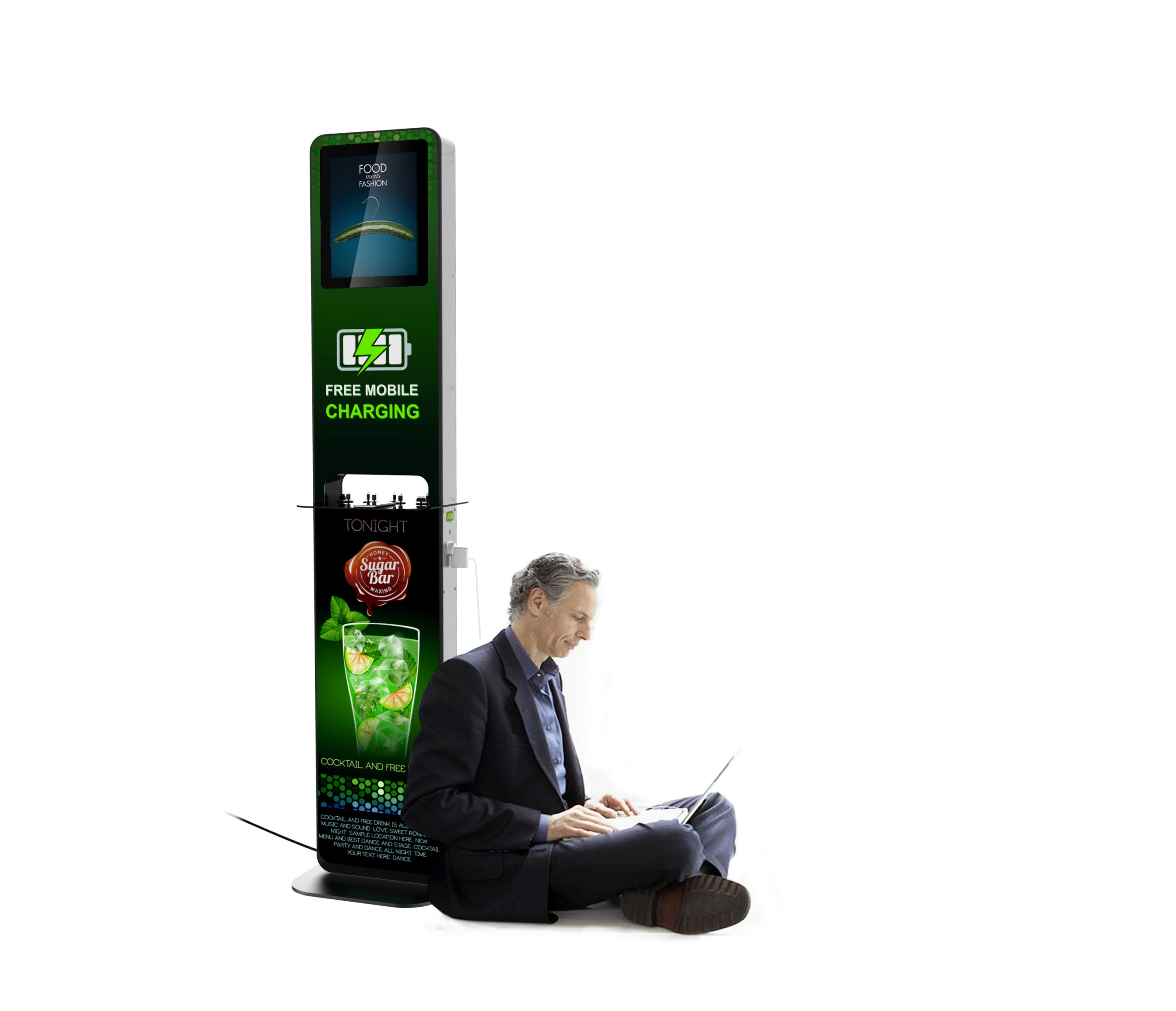 CBLB-006 - Advertising Charging Station - Chargebar